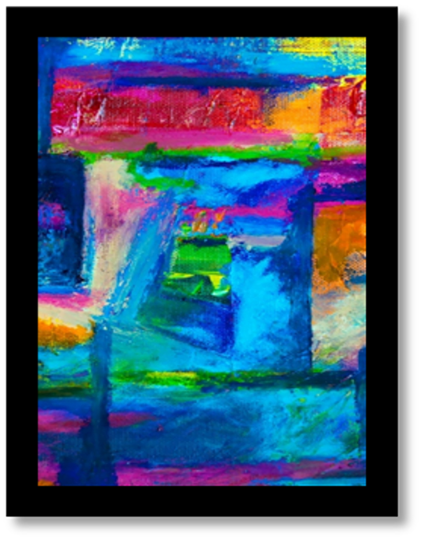 Contemporary Abstract Art #153-Photo Frame - KUSH GRAPHICS PVT. LTD.